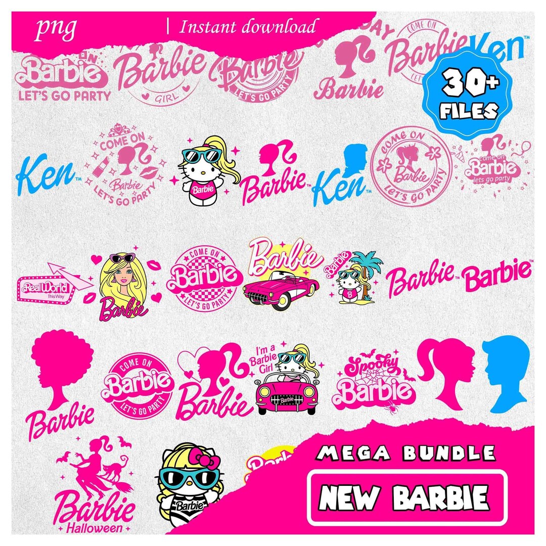 Best Seller Barbie Svg Bundle, Doll SVG, Doll Head Svg Doll Silhouette ...