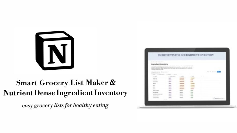 Automated Grocery List Maker ADHD Friendly Notion Template - Etsy