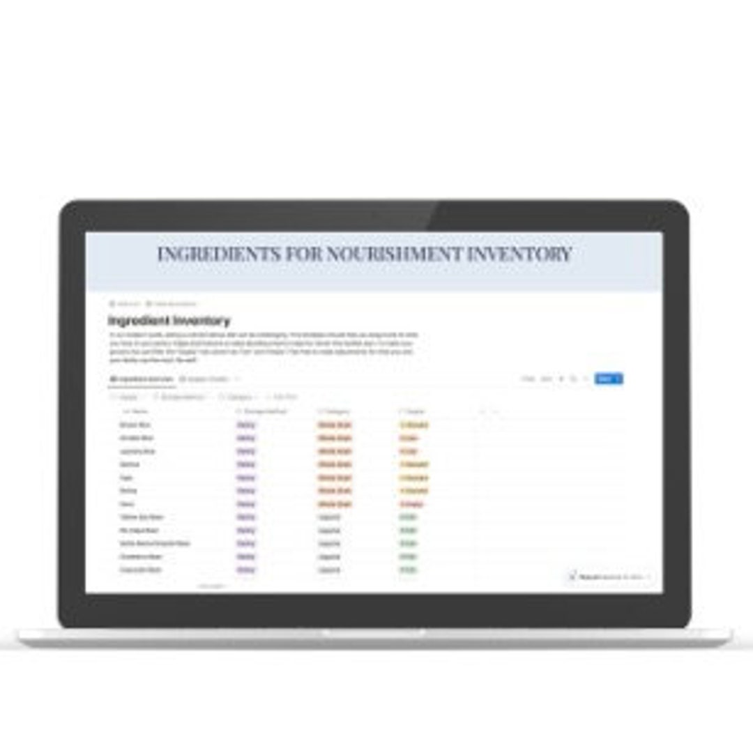 Automated Grocery List Maker ADHD Friendly Notion Template - Etsy