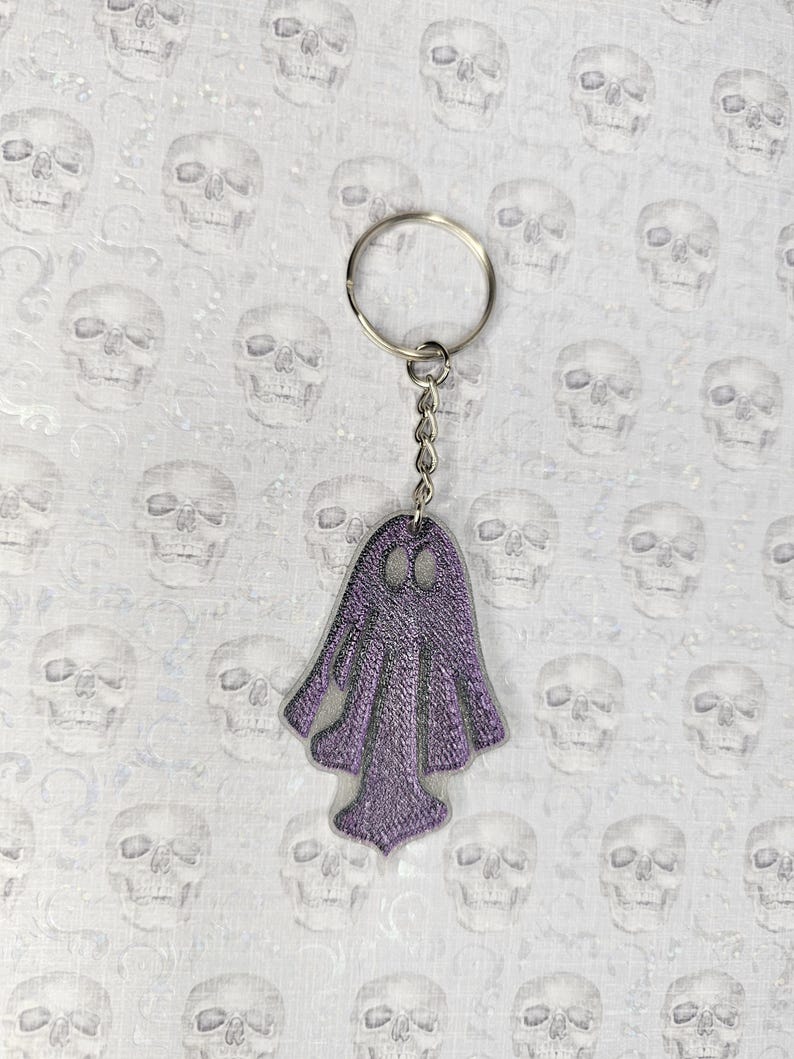Haunted Ghost Keychain 3D Printed Spooky Specter Paranormal Bag Charm ...