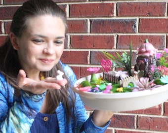 Magic Miniature Fairy Garden Kit Assembled Small World Lightweight Best ...