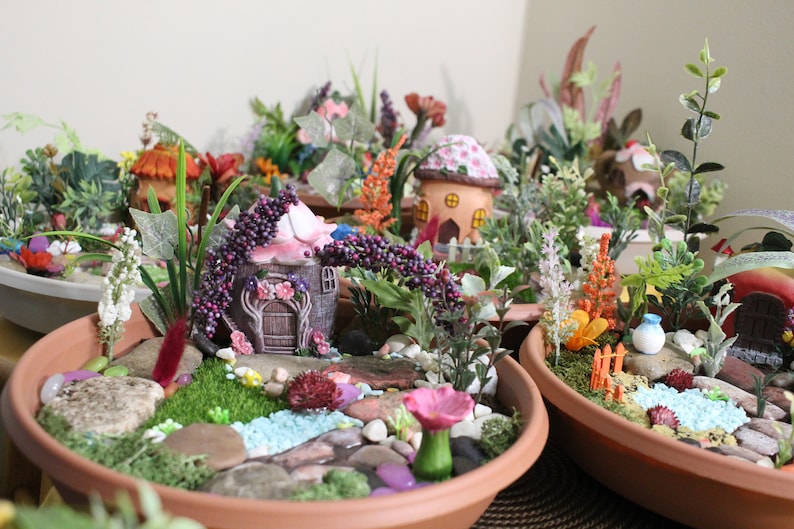 Magic Miniature Fairy Garden Kit Assembled Small World Lightweight Best ...