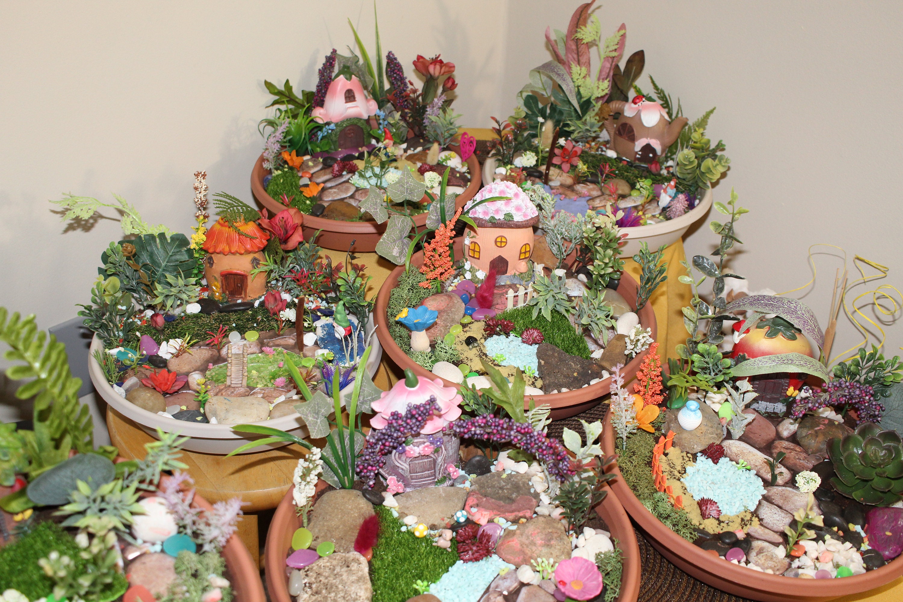 Magic Miniature Fairy Garden Kit Assembled Small World Lightweight Best ...