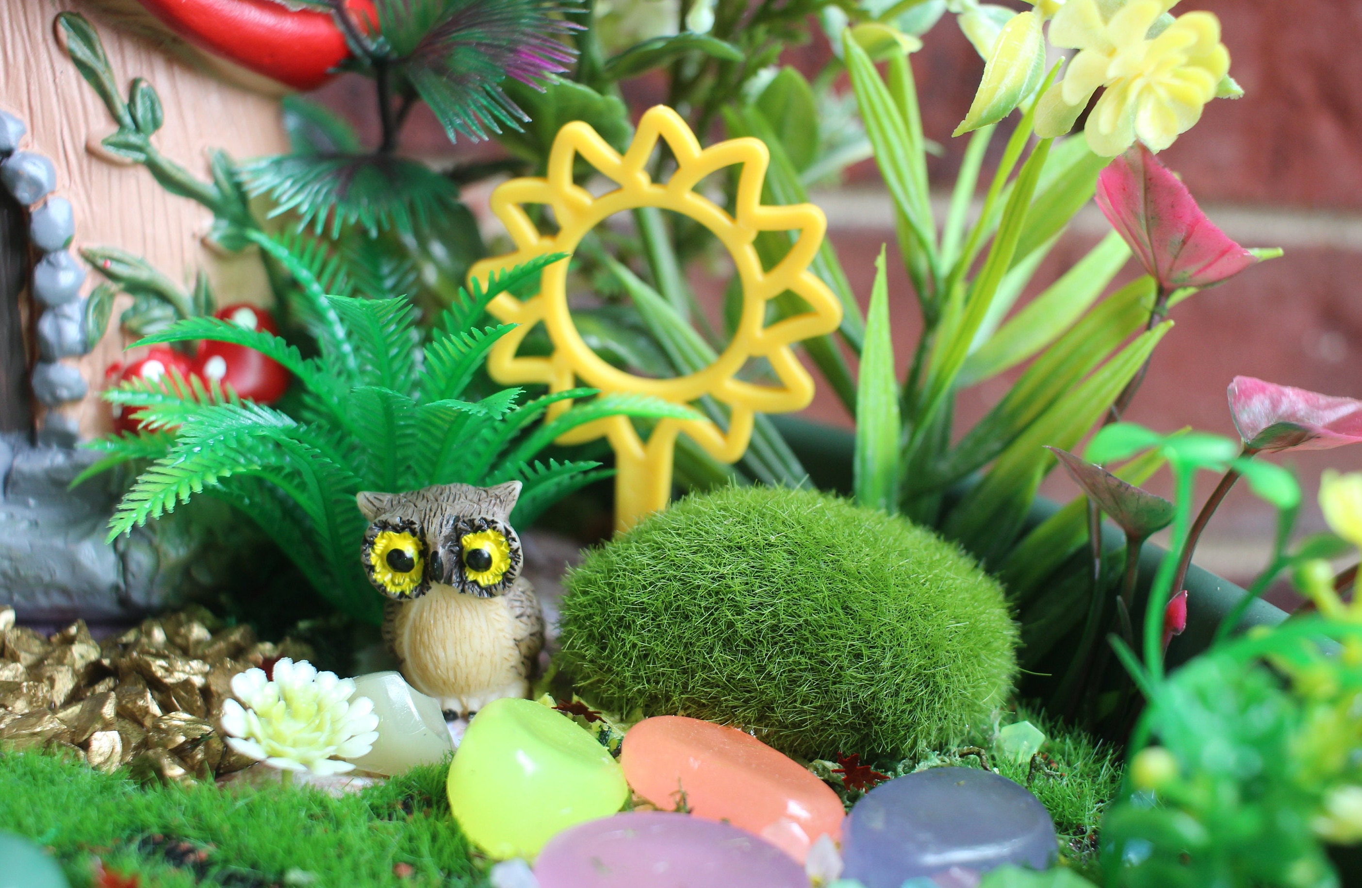 Magic Miniature Fairy Garden Kit Assembled Small World Lightweight Best ...