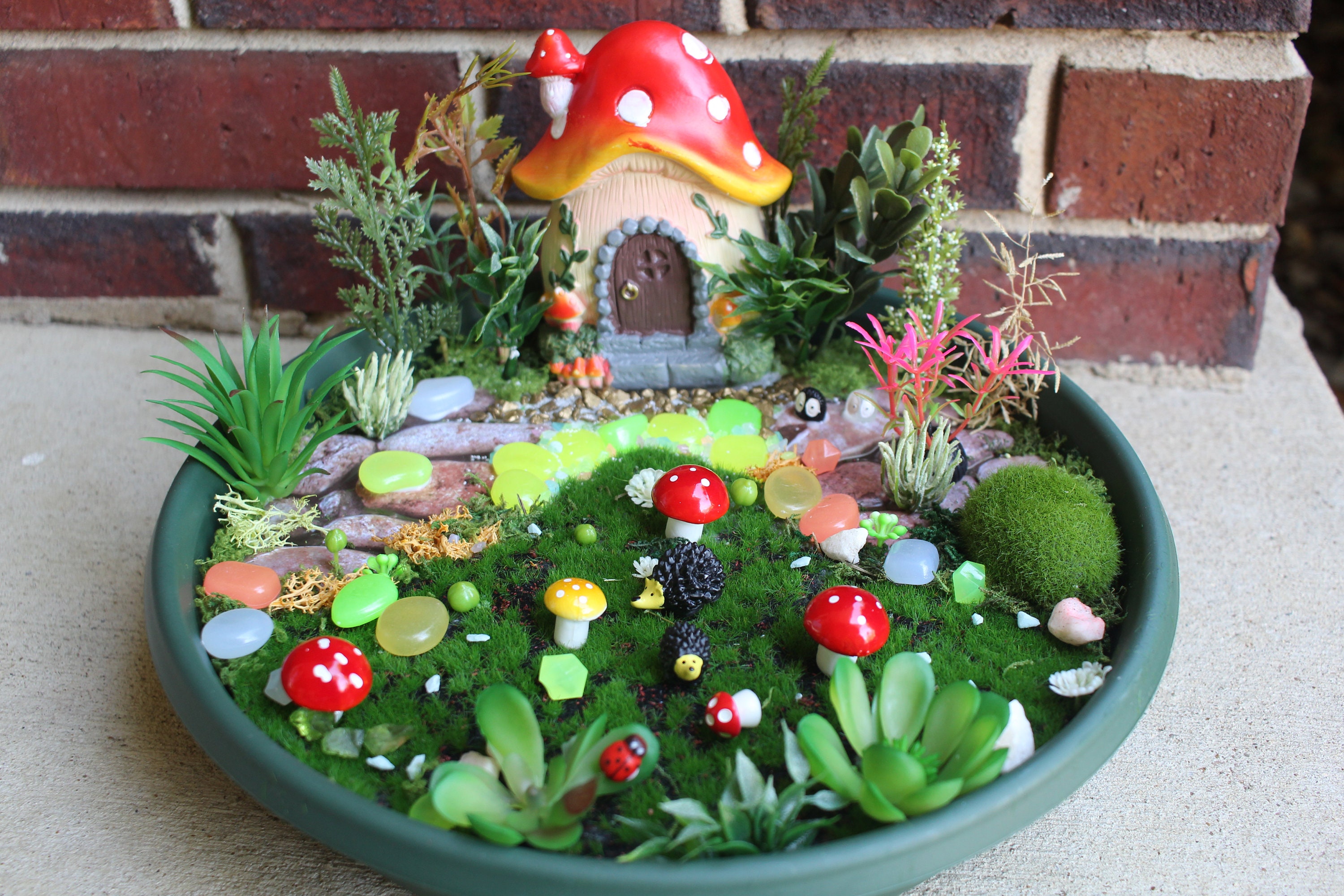 Magic Miniature Fairy Garden Kit Assembled Small World Lightweight Best ...