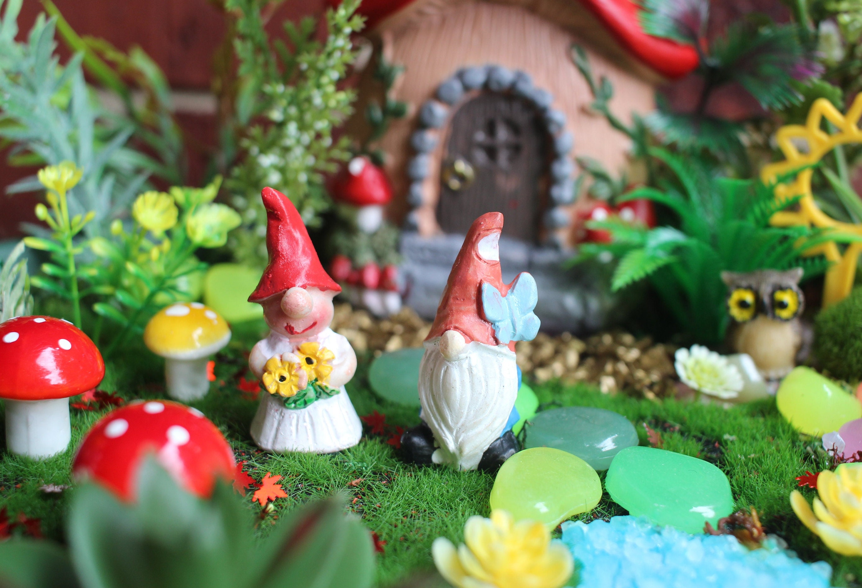 Magic Miniature Fairy Garden Kit Assembled Small World Lightweight Best ...