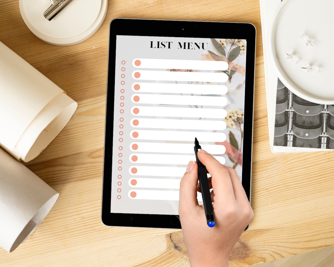 Editable Restaurant Menu Planner: Streamline Your Food Selection ...