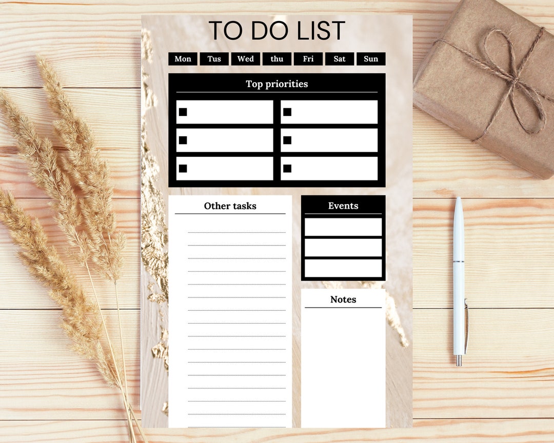 Editable Digital to Do List Template - Boost Productivity and Stay ...