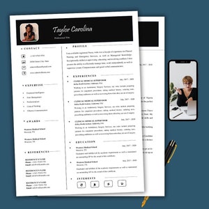 Minimalist Resume Template, Pro Smart Resume Template in Word Template ...