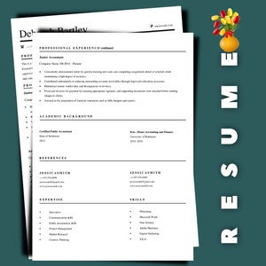 Smart Pro Resume Template, Quick Edit Resume Template, Word ...