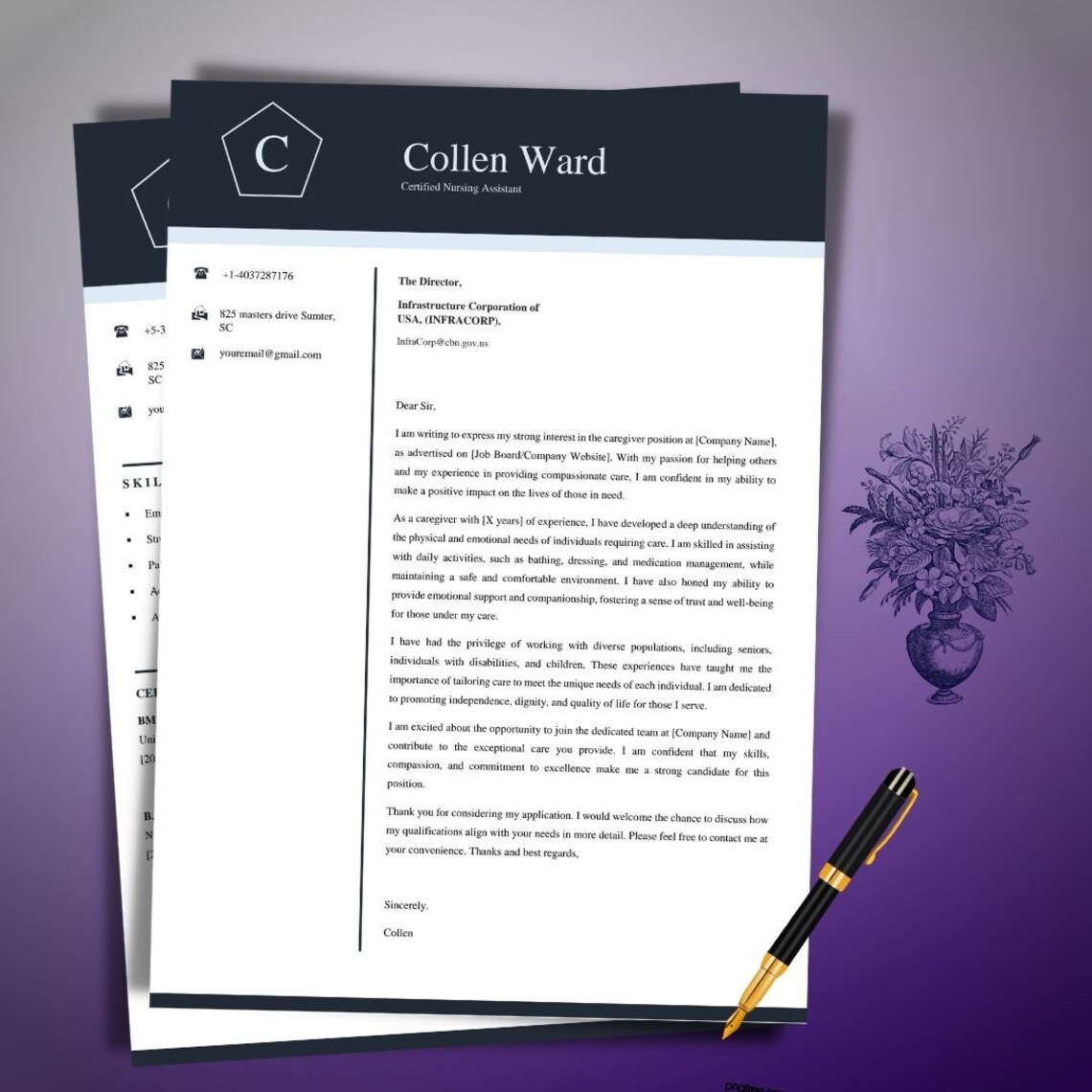 Modern Resume Template, Stand-out Resume Template for Any Job Role ...