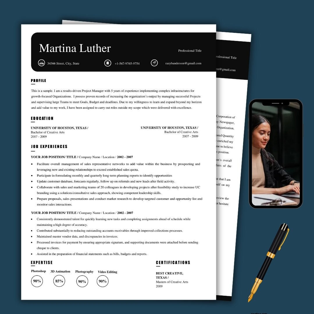 Word Resume Update Template, Simply Update Your Resume Within Minutes ...