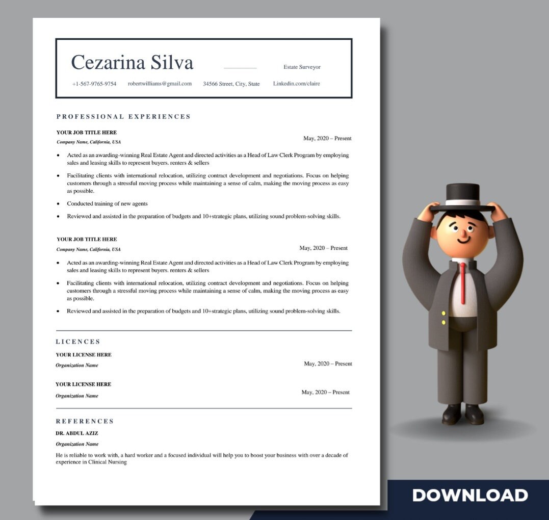 Basic Pro Resume Template, Smart Resume Template, Download Resume ...