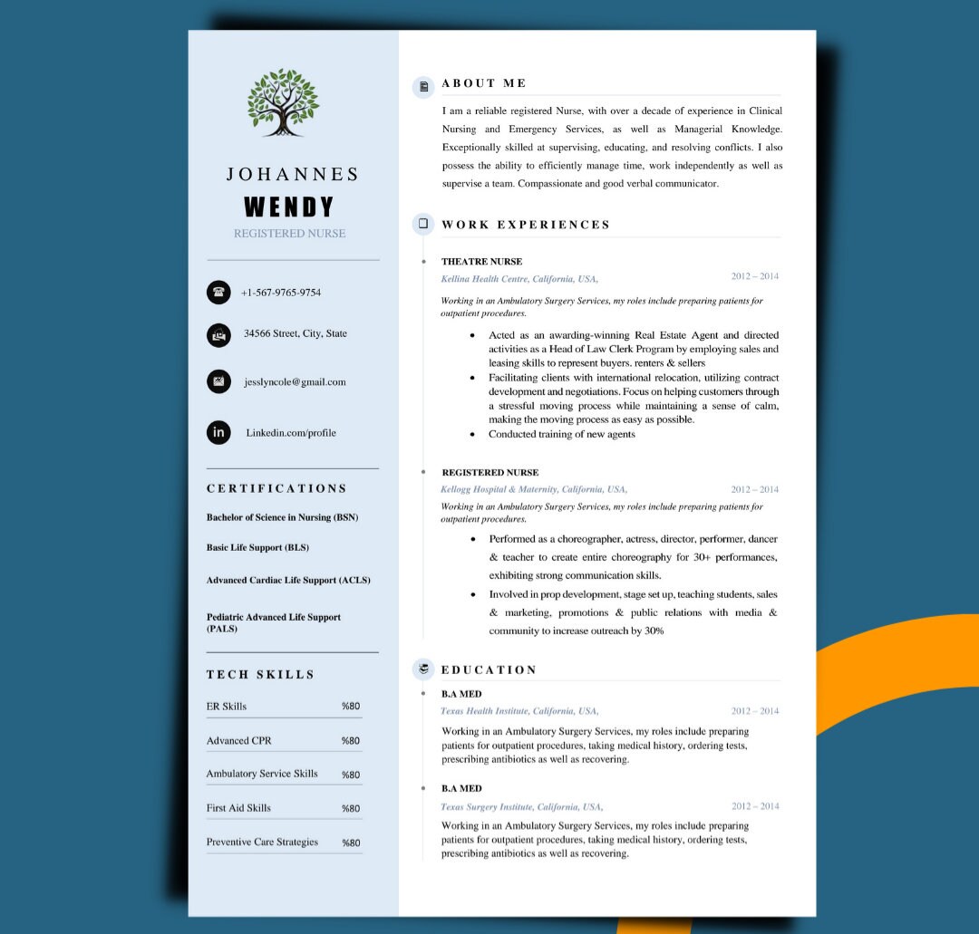 Resume Template Word, Smart Resume Template, Resume Design, Download ...