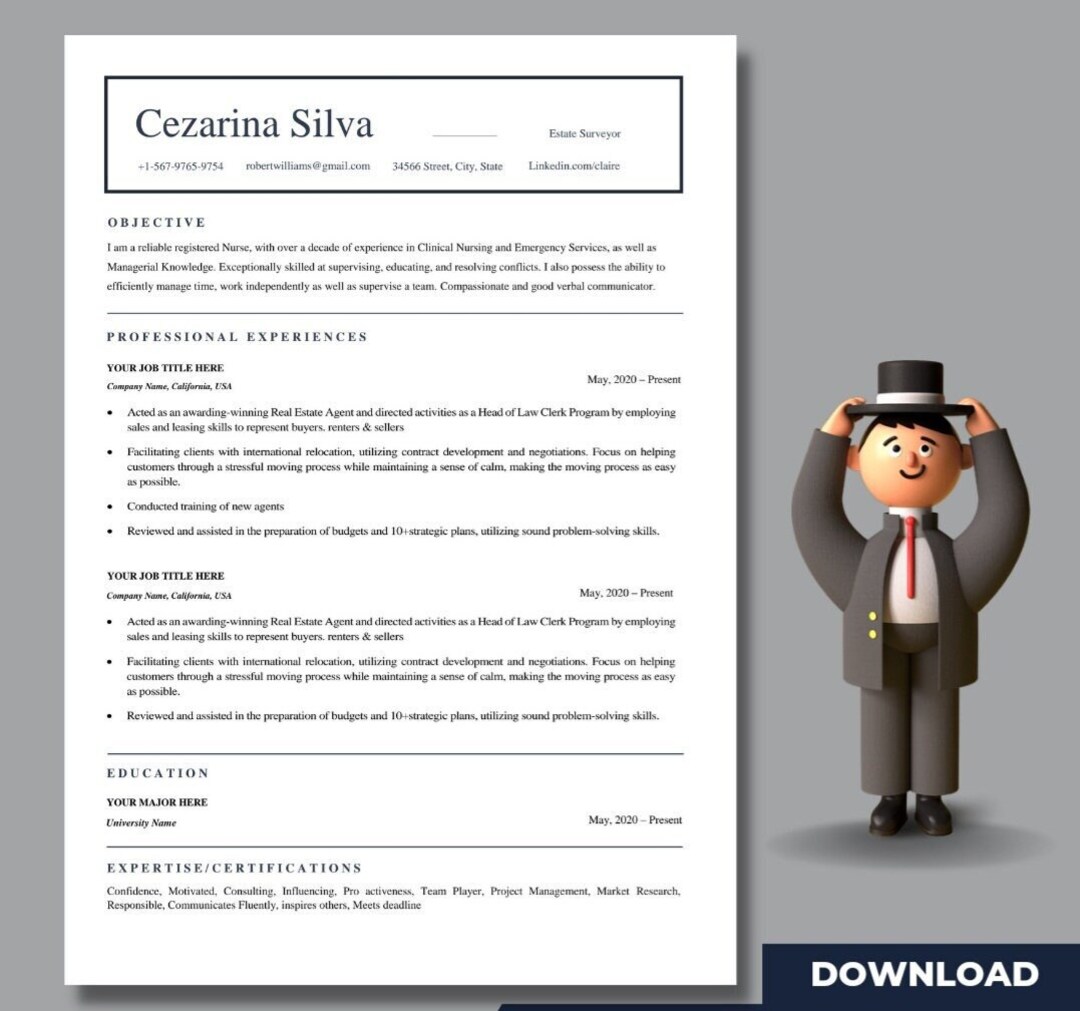 Basic Pro Resume Template, Smart Resume Template, Download Resume ...