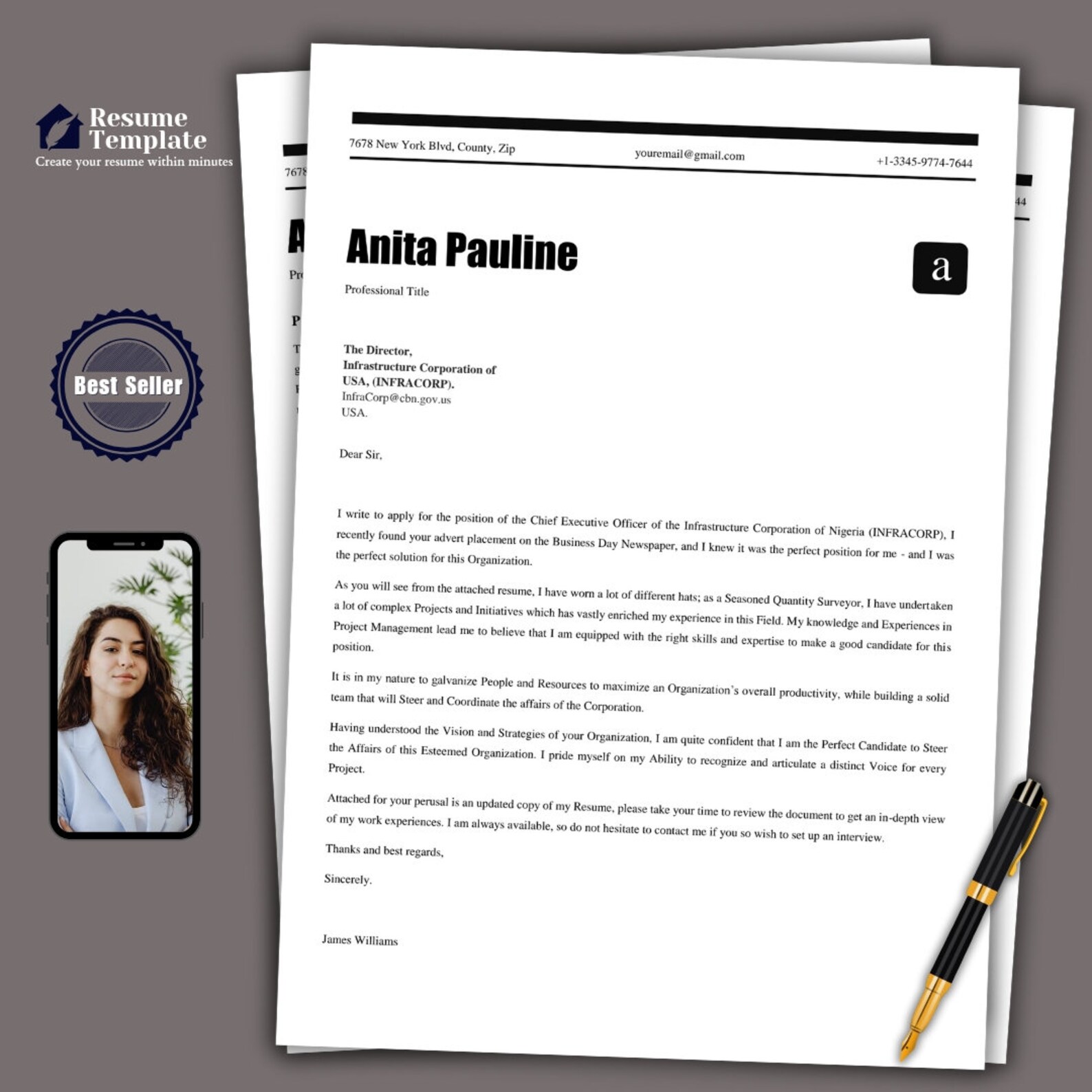 Comprehensive High Quality Cv Template, Word Resume Format, High ...