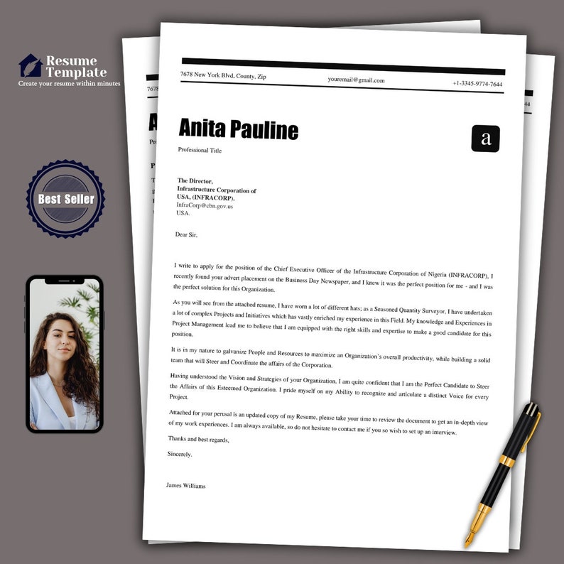 Comprehensive High Quality Cv Template, Word Resume Format, High ...