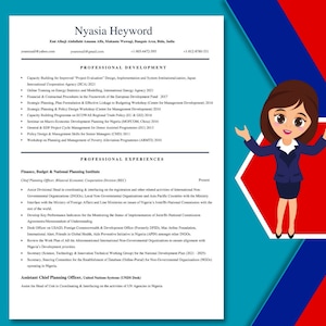Clean Comprehensive Resume Template, Word Resume File, Professional ...