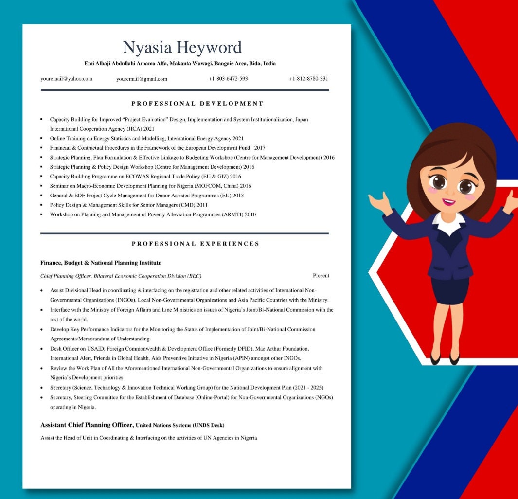 Clean Comprehensive Resume Template, Word Resume File, Professional ...