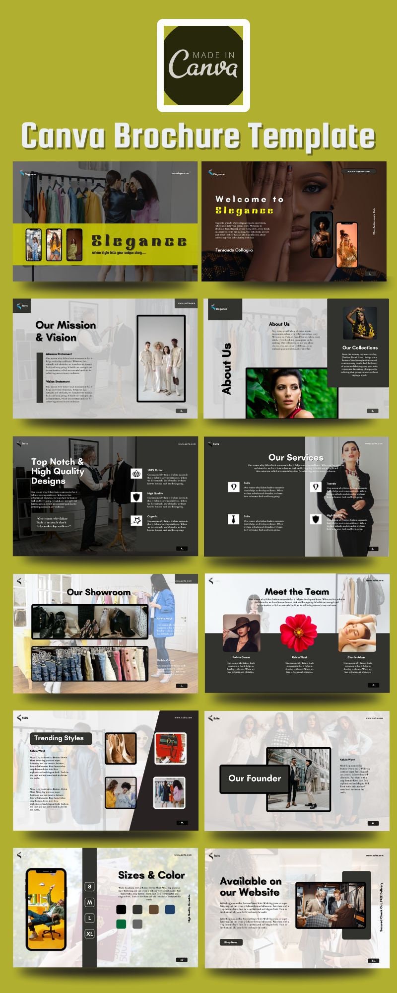 Multi-purpose Brochure Template, Canva Free Brochure Template ...