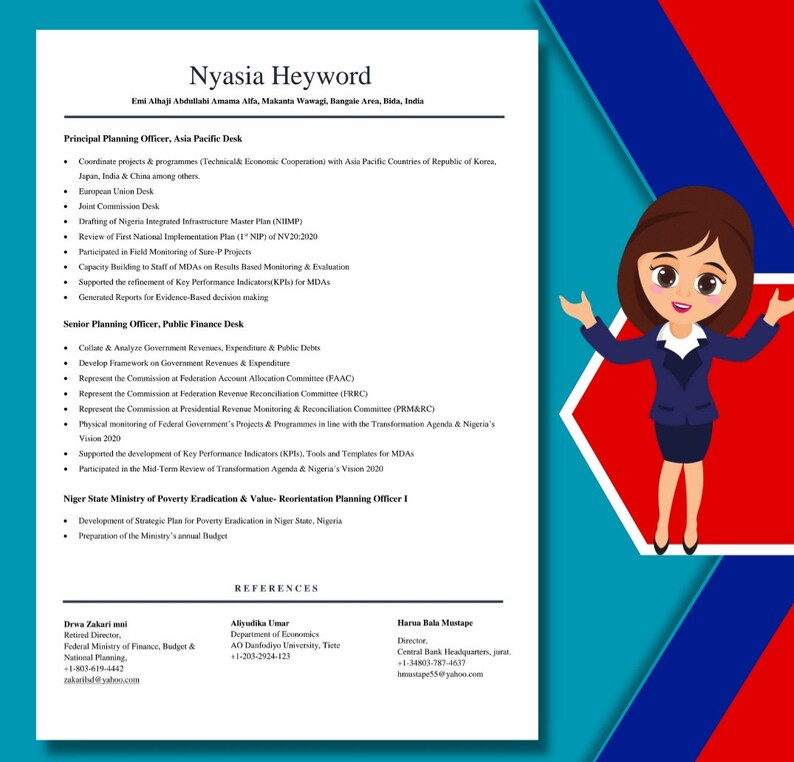 Clean Comprehensive Resume Template, Word Resume File, Professional ...