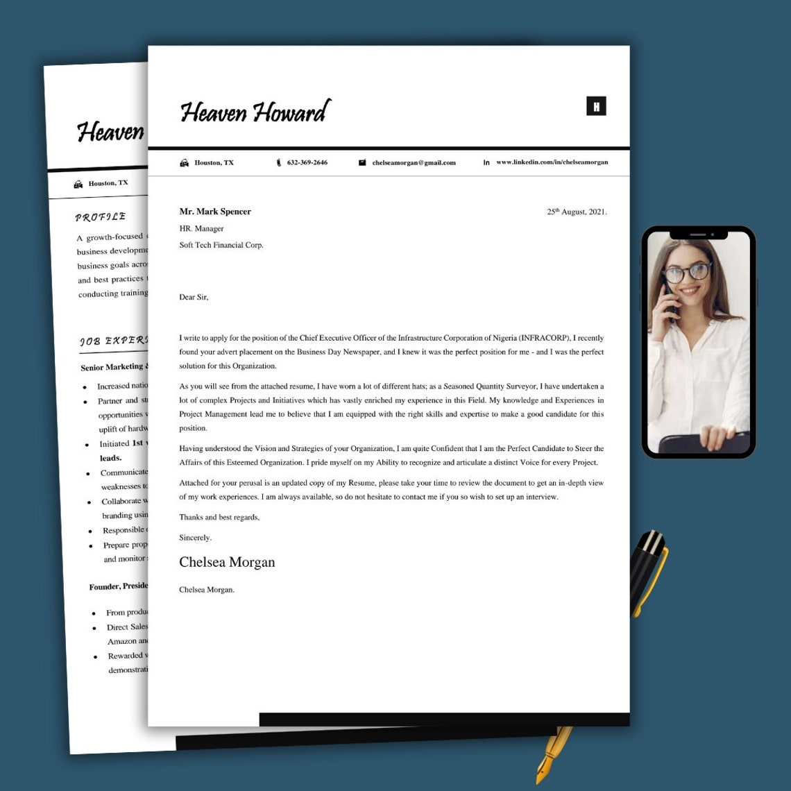 Optimized Resume Template, Word Resume Template, Professional Resume ...