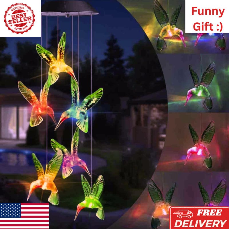 Hanging Bird Solar Lights - Etsy