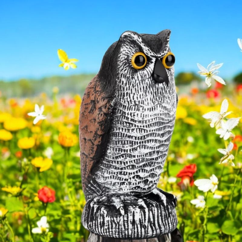 Owl Garden Statues Resin - Etsy