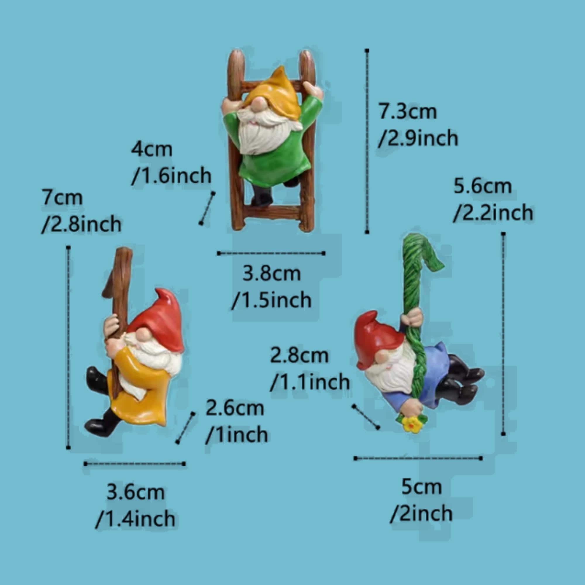 Climbing Gnome Tree Faces (3PCS): Resin Fairy Garden Decor - Etsy