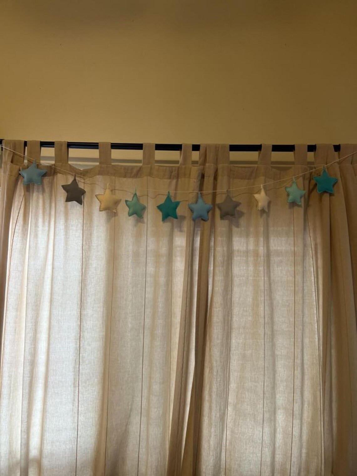Baby's Starry Night Felt Garland - Etsy