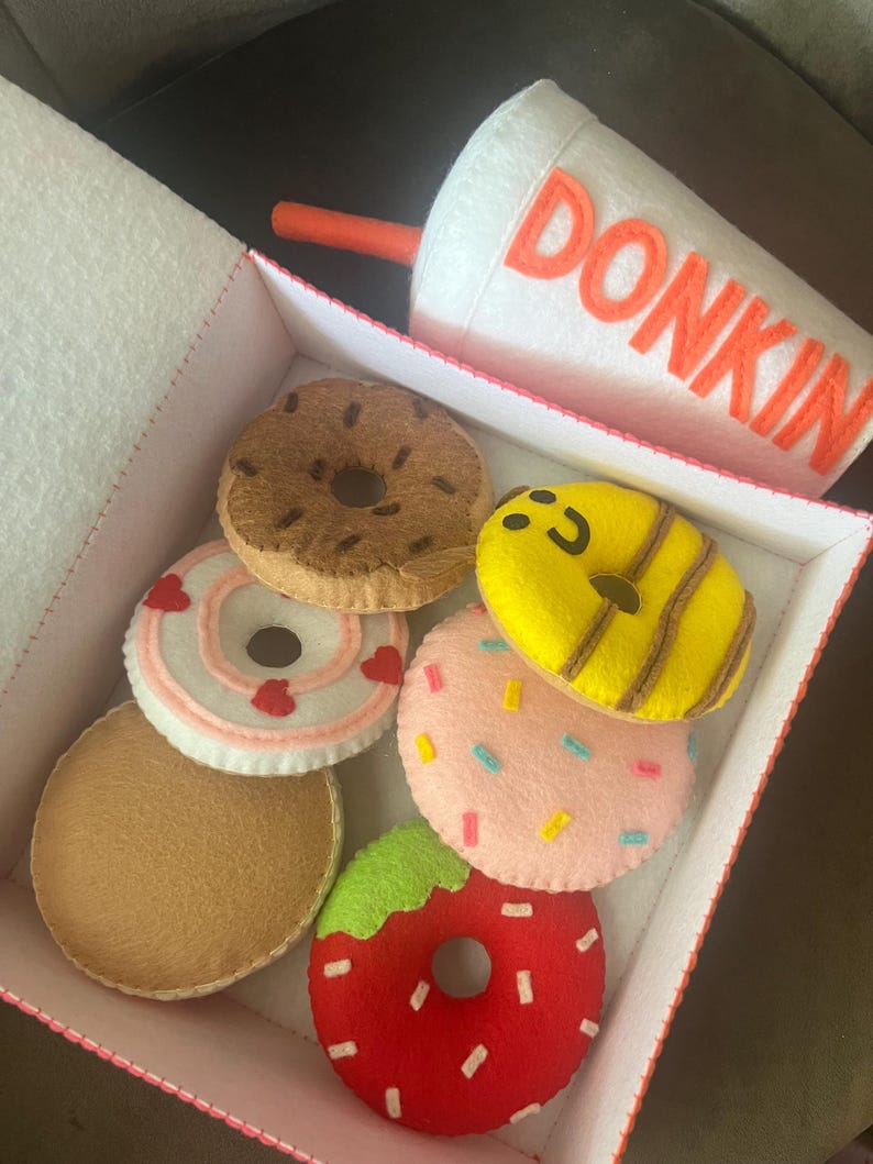 Donut Set Pretend Play Food Set W/box - Etsy