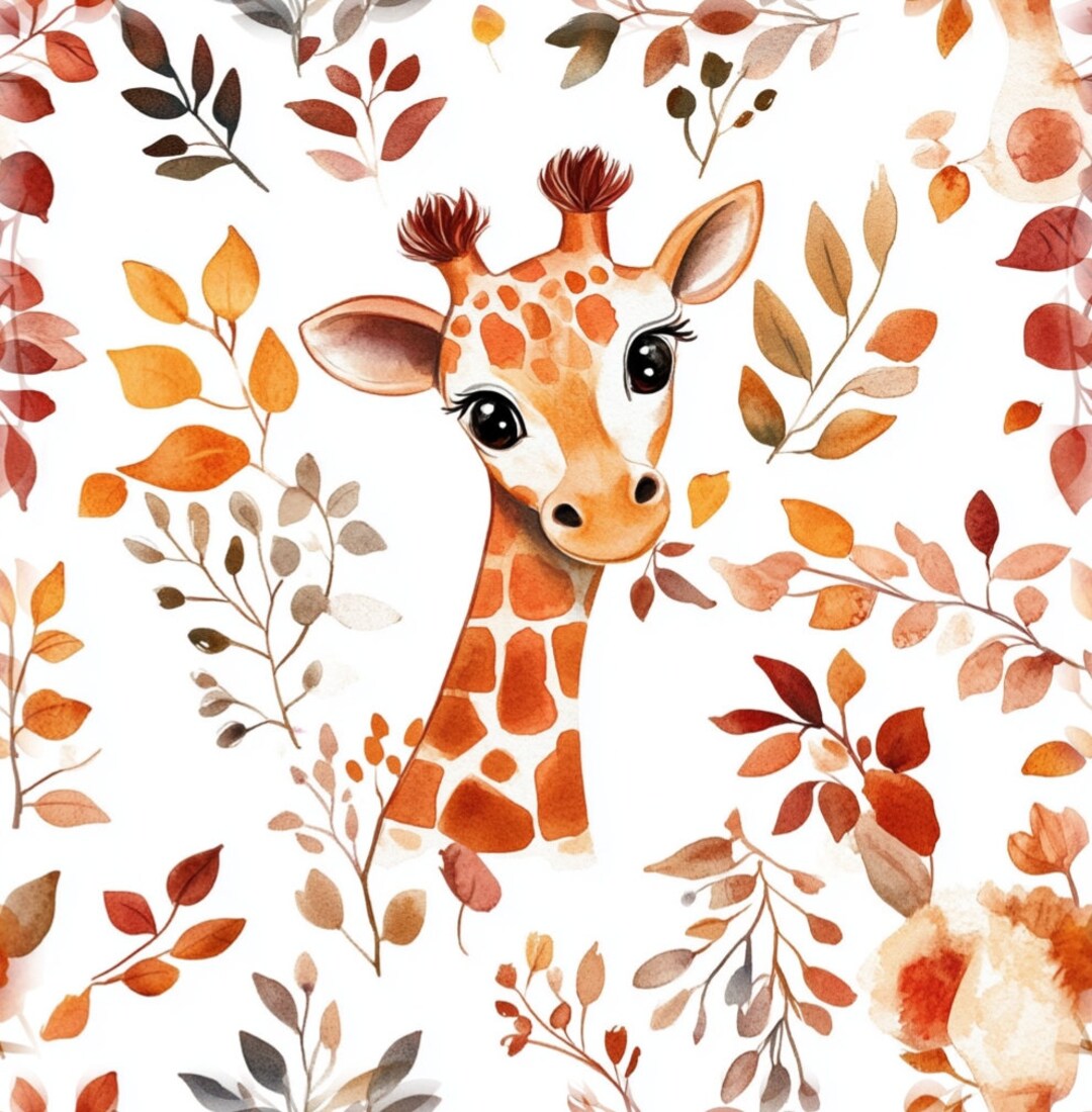 Sweet Red Giraffe Calf Patterns - Etsy