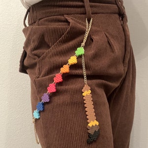 FINAL RESTOCK: Ink Sans Inspired Melted Bead Belt Loop Chain - Etsy