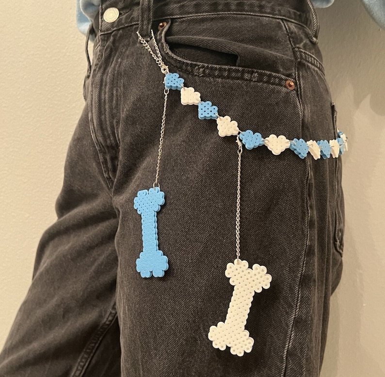 Undertale Sans Inspired Melted Bead Belt Loop Chain - Etsy Australia