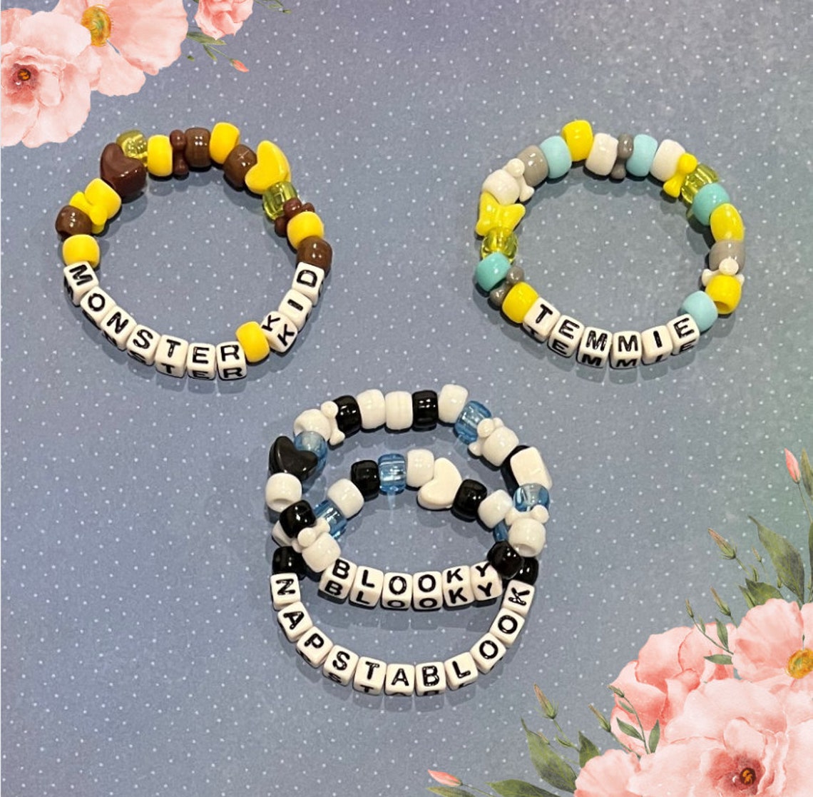Undertale Inspired Handmade Character Kandi Bracelets - Etsy