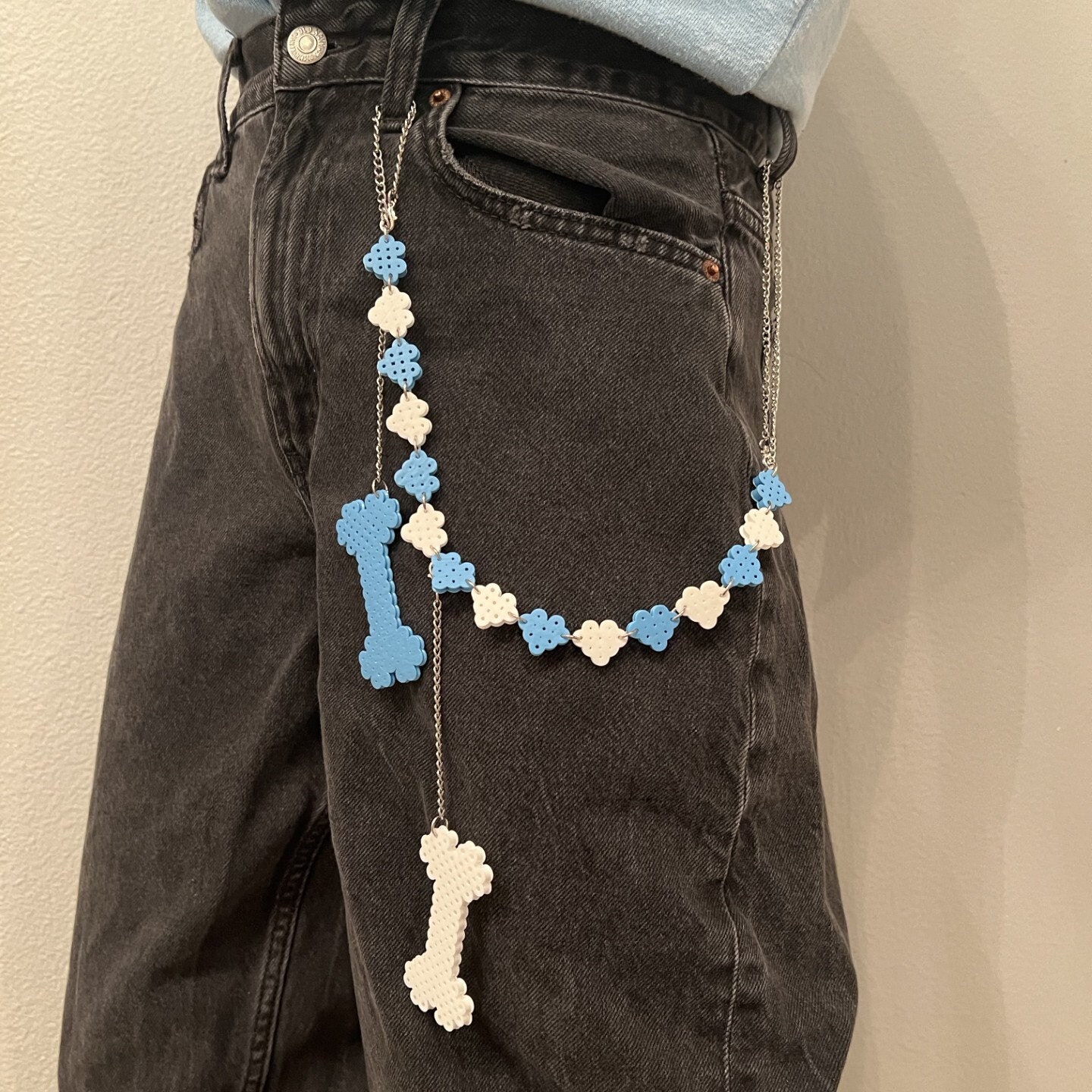 Undertale Sans Inspired Melted Bead Belt Loop Chain - Etsy