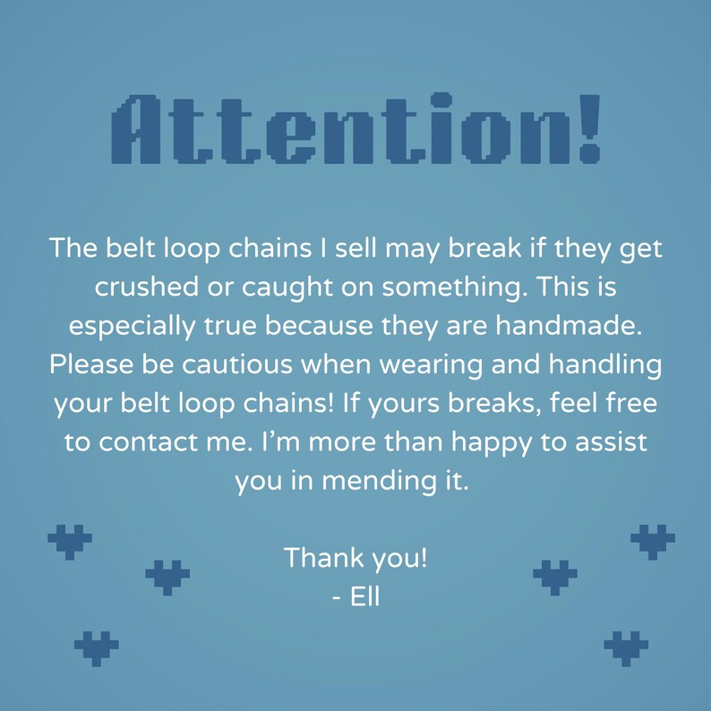 FINAL RESTOCK: Undertale Sans Inspired Melted Bead Belt Loop Chain - Etsy