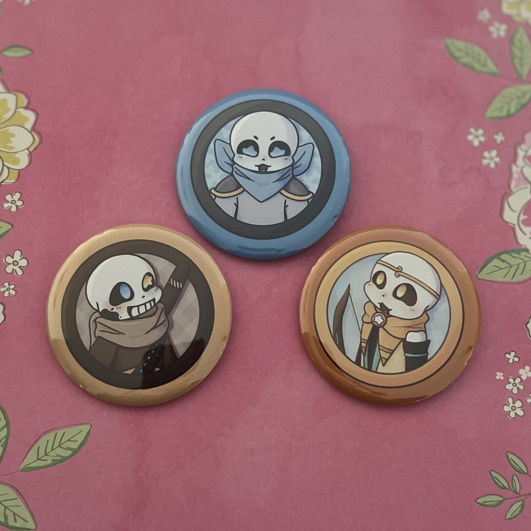 Undertale AU Star Sanses Trio 2.25" Pinback Buttons - Etsy