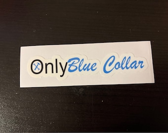 Blue Collar Working Class Vinyl Sticker Support the Trades Skull ...