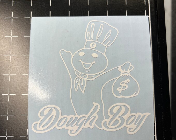 White Dough Boy Decal - Etsy