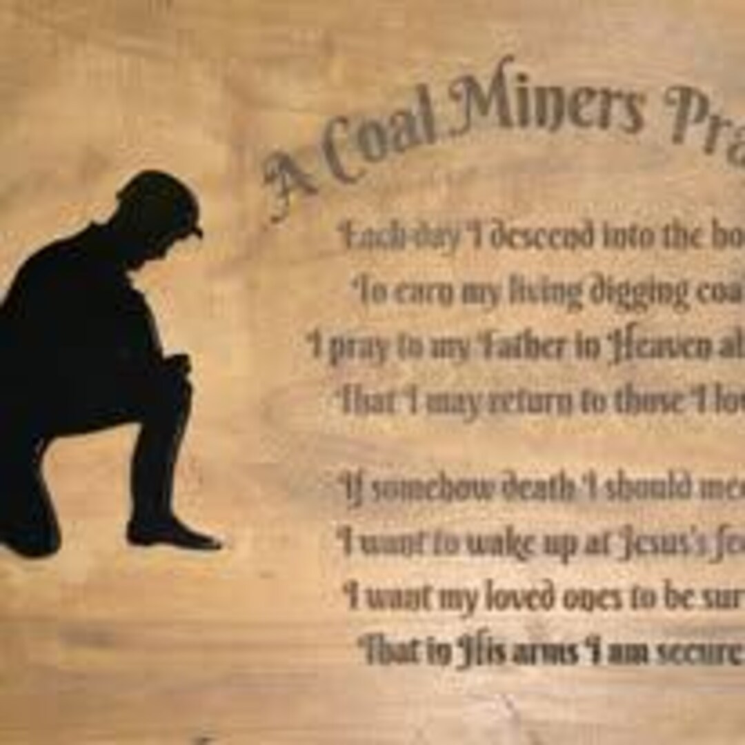 Coal Miner's Prayer - Etsy
