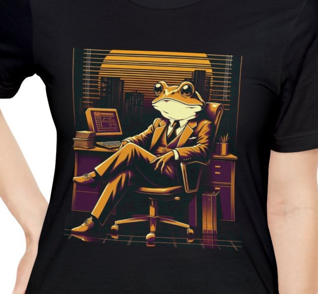Boss Frog T-shirt Office Frog Gold Print Gift for Boss Office Style ...
