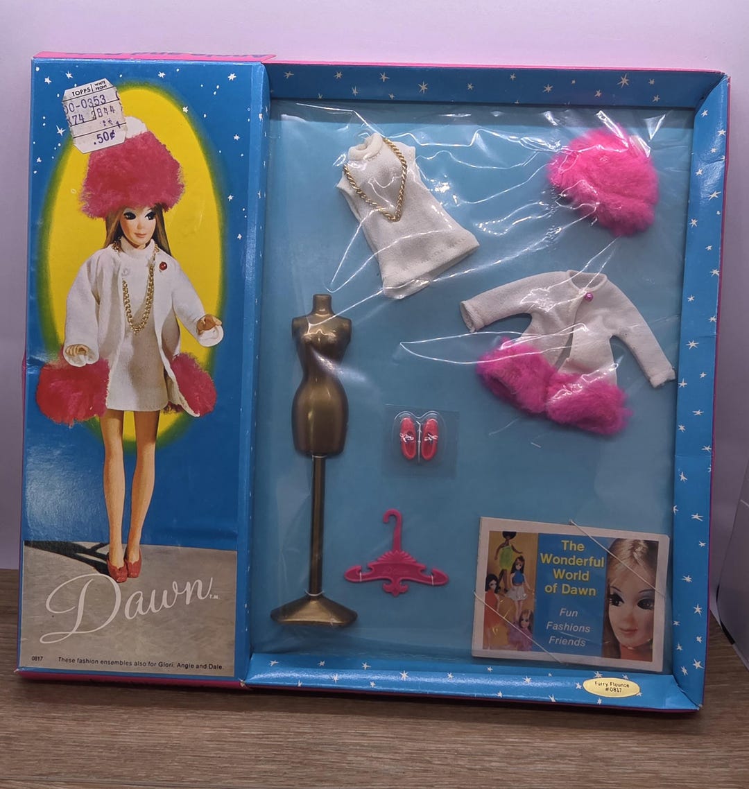 1970s Dawn Doll Outfit Topper Toys Furry Flounce 817 Nrfb Etsy