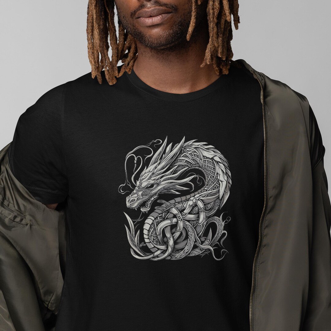 Dragon Graphic Tee: Mythical Creature Unisex Shirt - Etsy