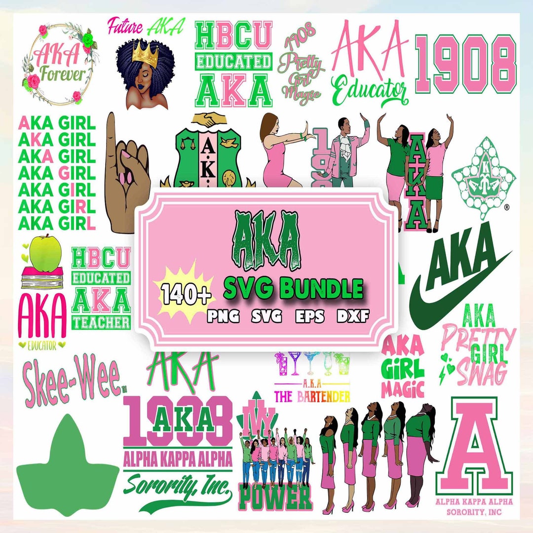 Mega Bundle AKA Svg, Alpha Kappa Alpha,aka Png, Aka Letters Svg, Greek ...