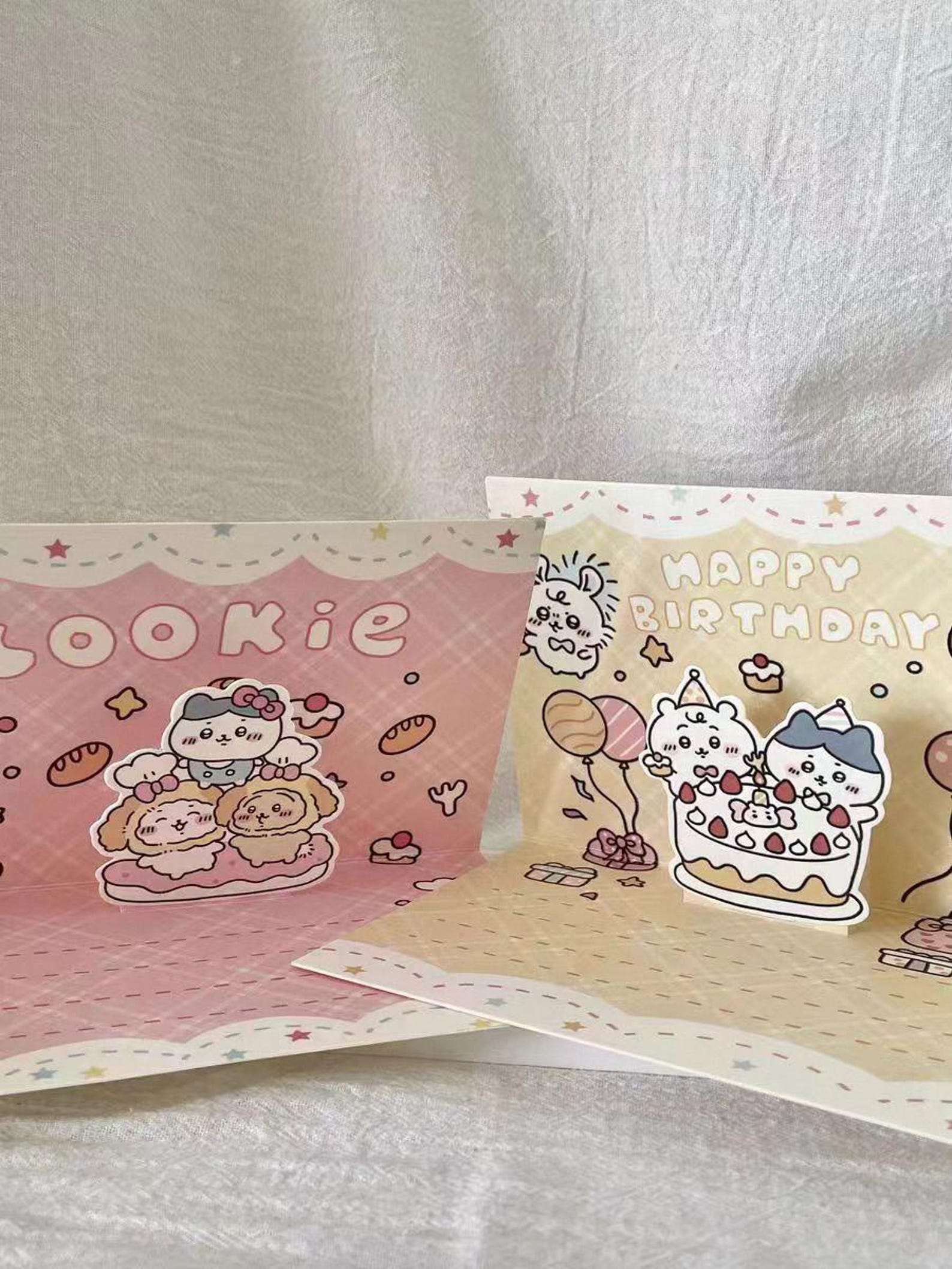 Cute Little Chiikawa Birthday Party and Kitchen Party Greeting Card, 3D ...