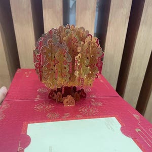 3D Golden Fortune Tree Greeting Card - Deliver Good Luck and Blessings ...