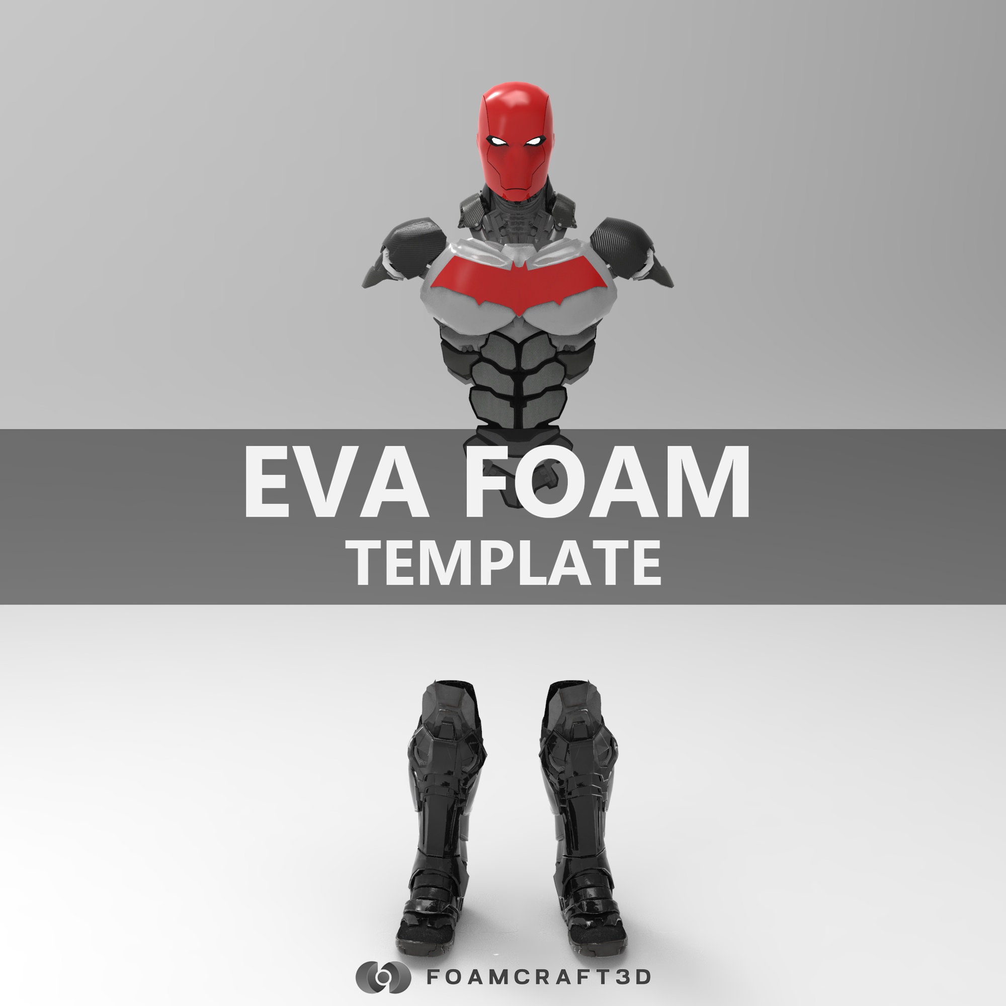 Red Hood Rebirth Full Body Wearable Armor Template for EVA Foam PDF/PDO ...
