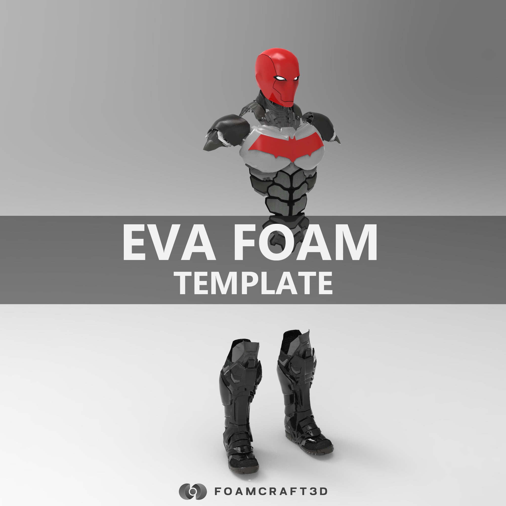 Red Hood Rebirth Full Body Wearable Armor Template for EVA Foam PDF/PDO ...
