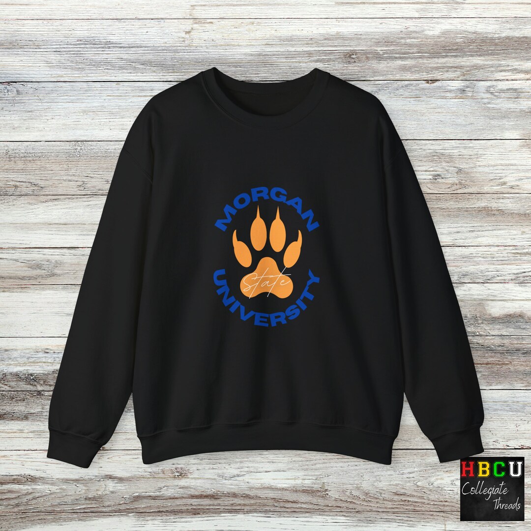 Morgan State University Paw Print Crewneck Bearpride Hbcustyle ...